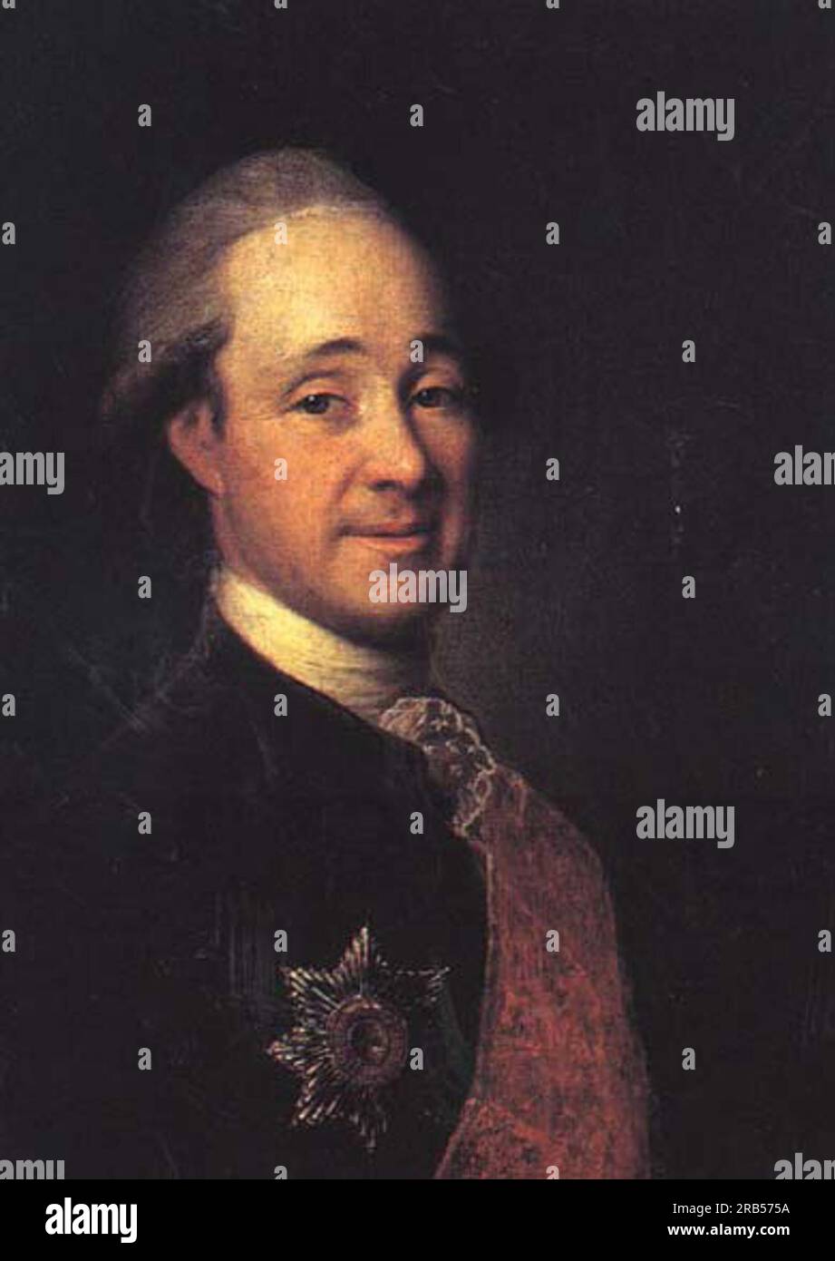Prince Mikhail Shcherbatov 1781 by Dmitry Levitzky Stock Photo - Alamy