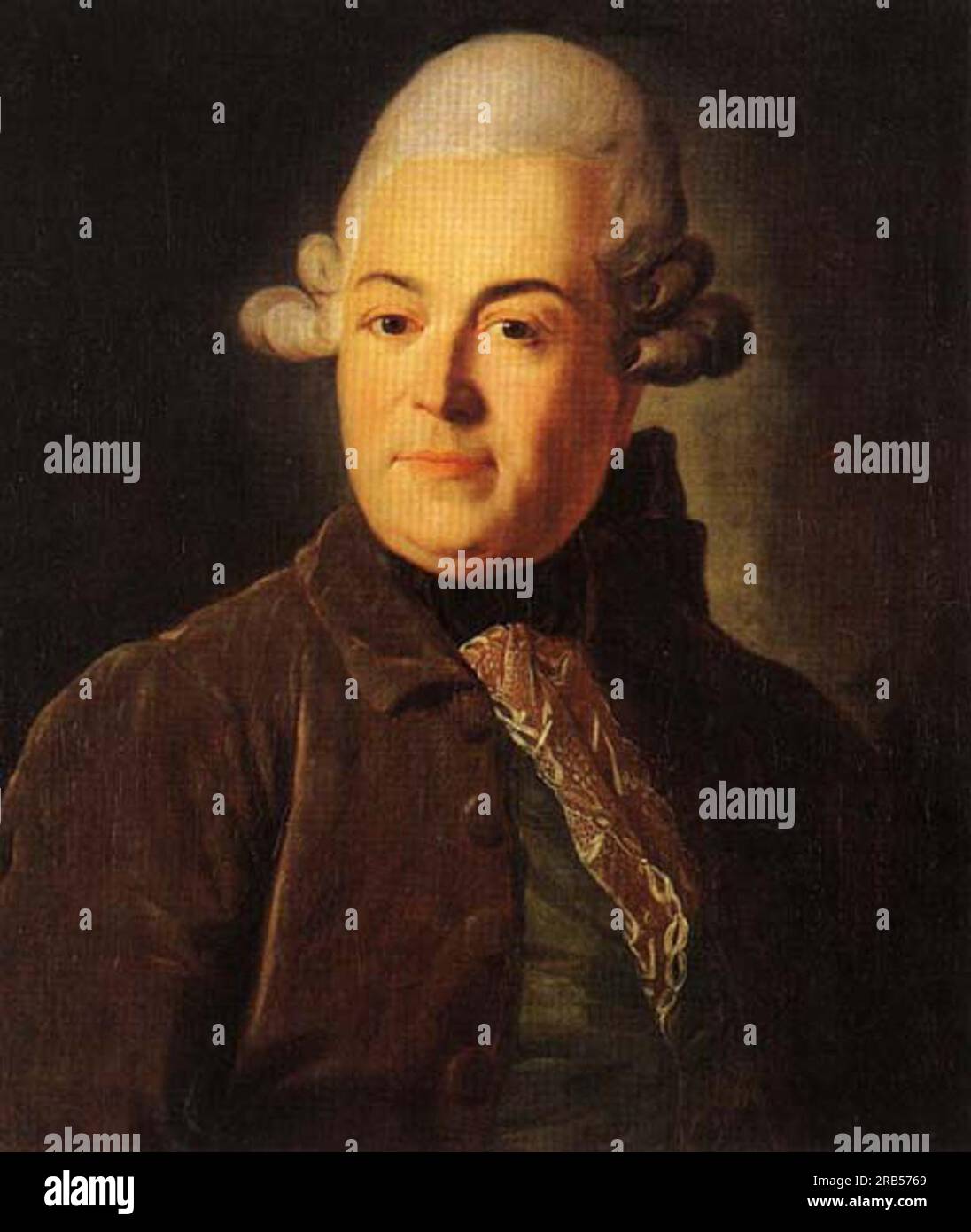 Ivan Glebov (Oscherin) 1770 by Dmitry Levitzky Stock Photo - Alamy