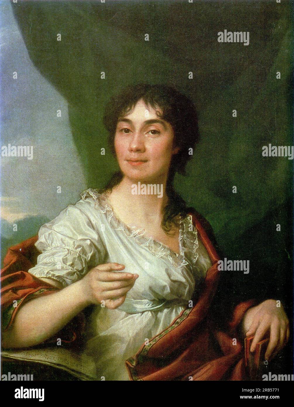 Portrait of Countess A. S. Protasova 1800 by Dmitry Levitzky Stock ...