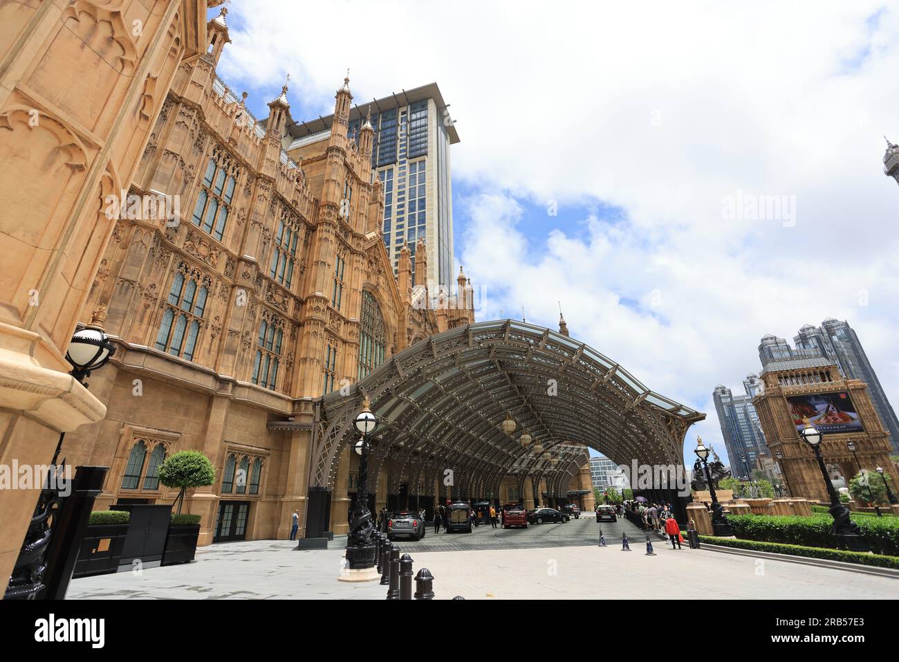 exterior of The Londoner Macao. it is the casino and resort with London ...