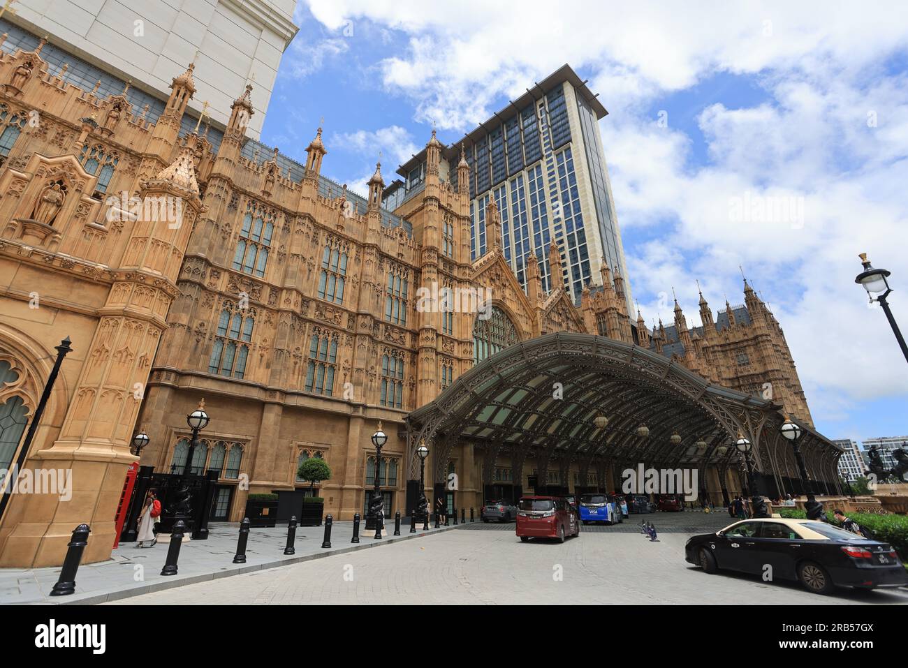 exterior of The Londoner Macao. it is the casino and resort with London ...