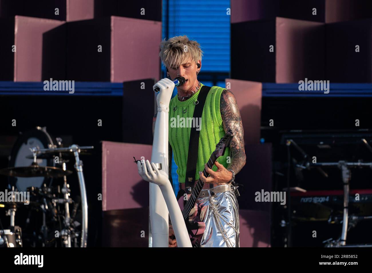 Madrid, Spain. 06th July, 2023. Colson Baker, artistically known as ...