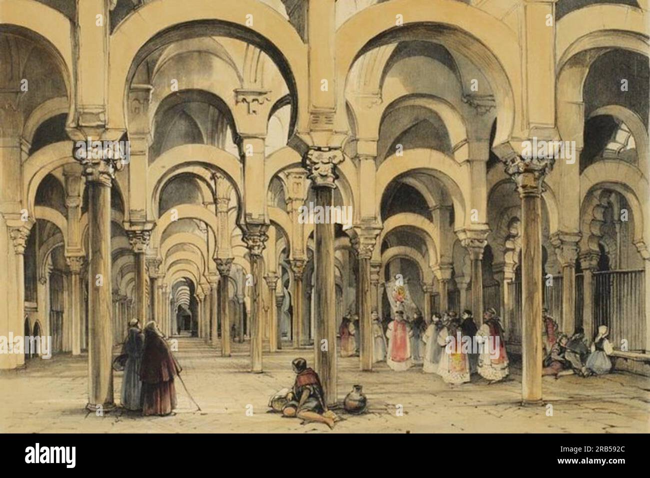 Mosque of Cordoba 1836 by John Frederick Lewis Stock Photo - Alamy