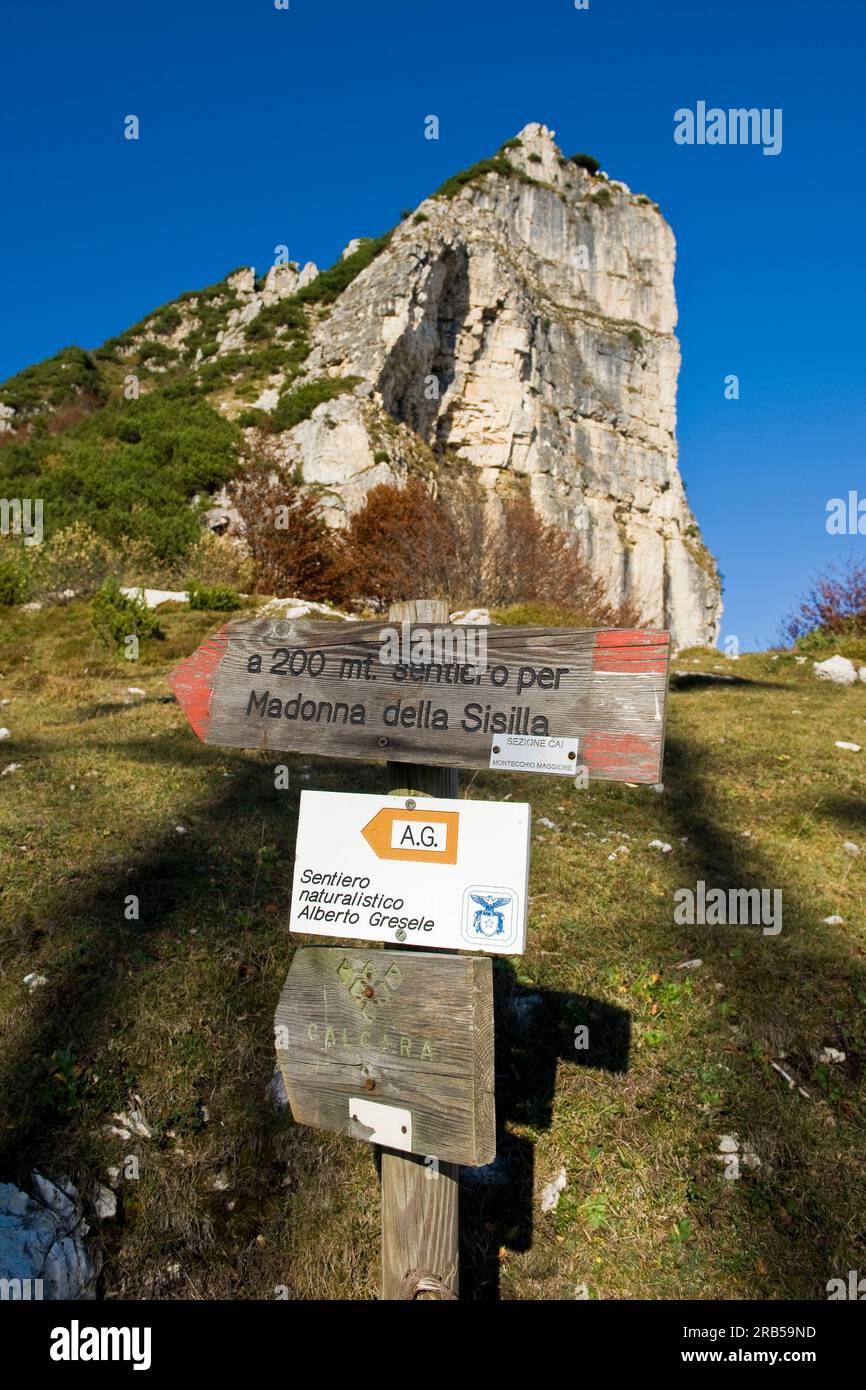 Campogrosso pass. Italy Stock Photo - Alamy