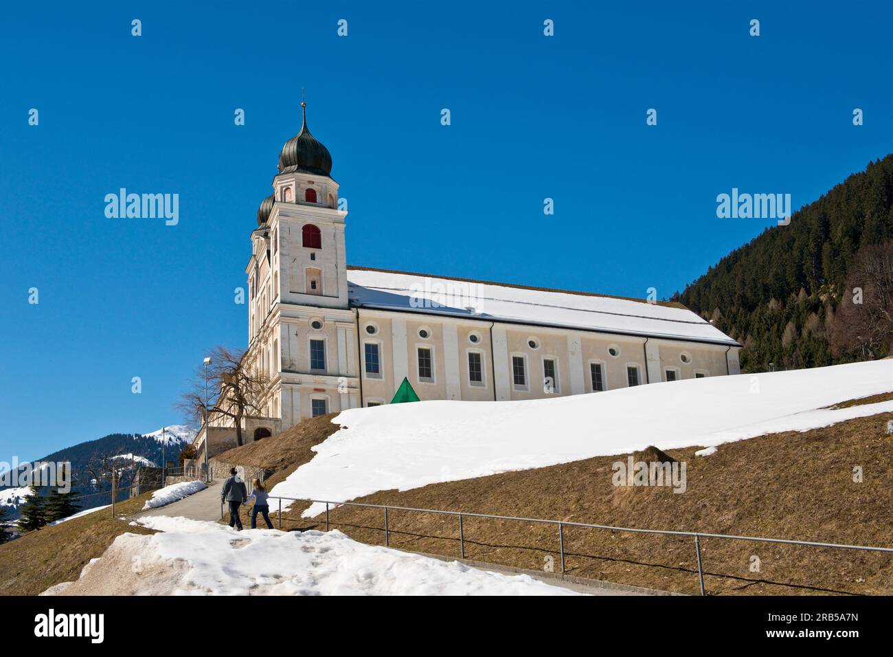 Benedictine Abbey. disentis. Switzerland Stock Photo - Alamy