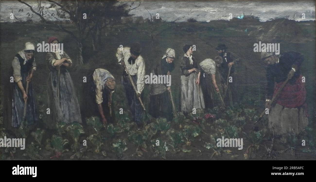 Field workers painting hi-res stock photography and images - Alamy