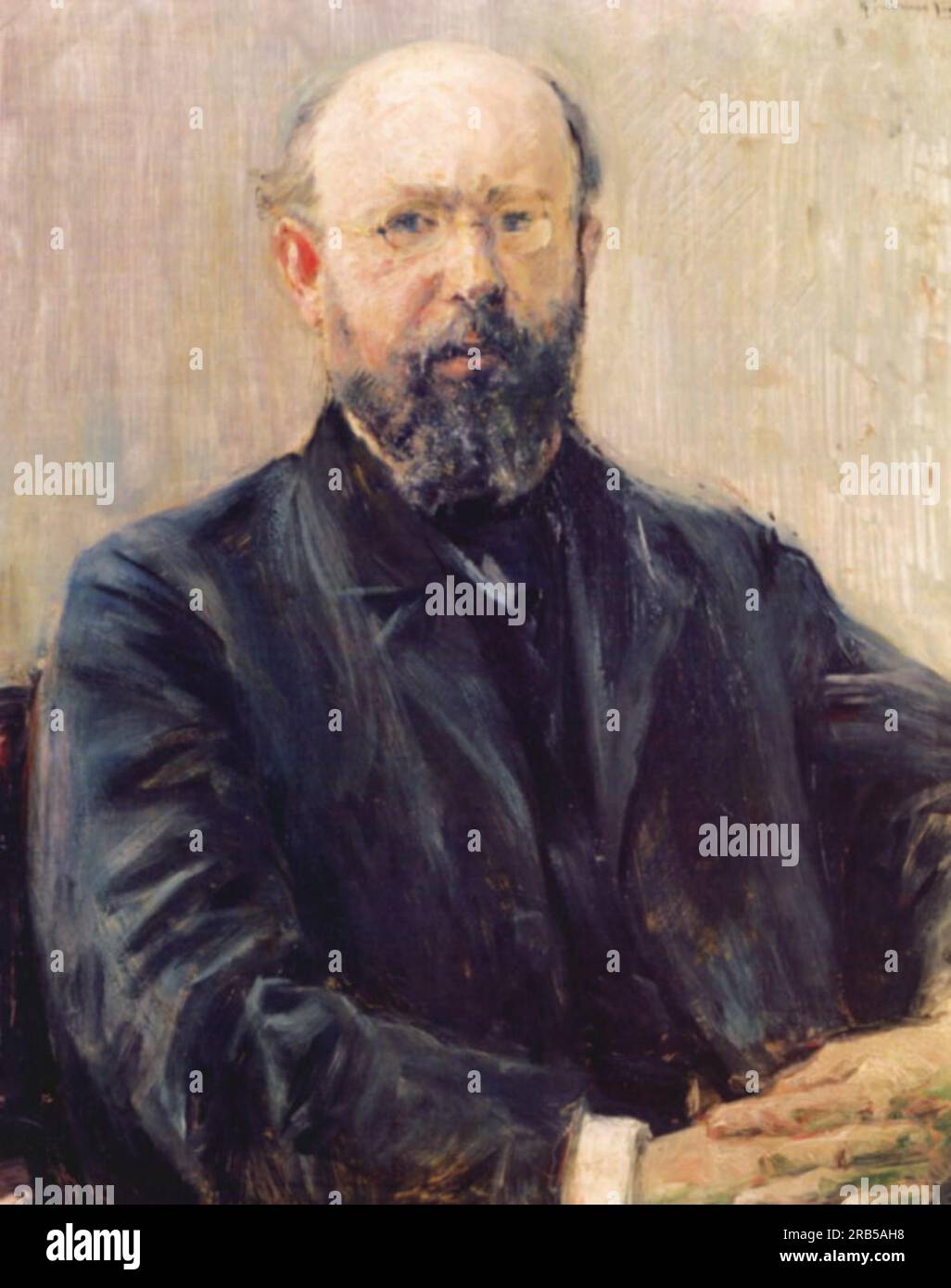 Portrait of Professor Dr. Carl Bernstein 1892 by Max Liebermann Stock ...