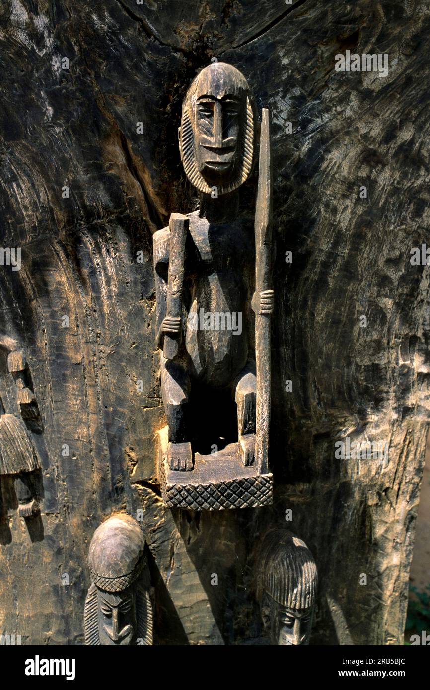 Dogun Raffigurations On The Togu-na. Madougou. Mali. Africa Stock Photo ...