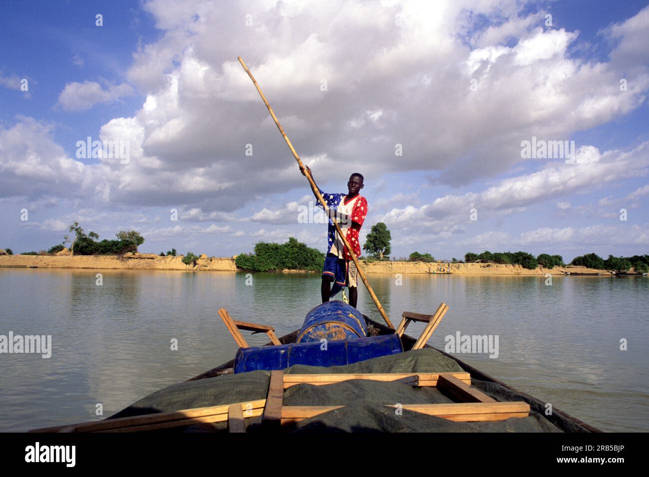 Boating Along The Niger River. Mali. Africa Stock Photo - Alamy