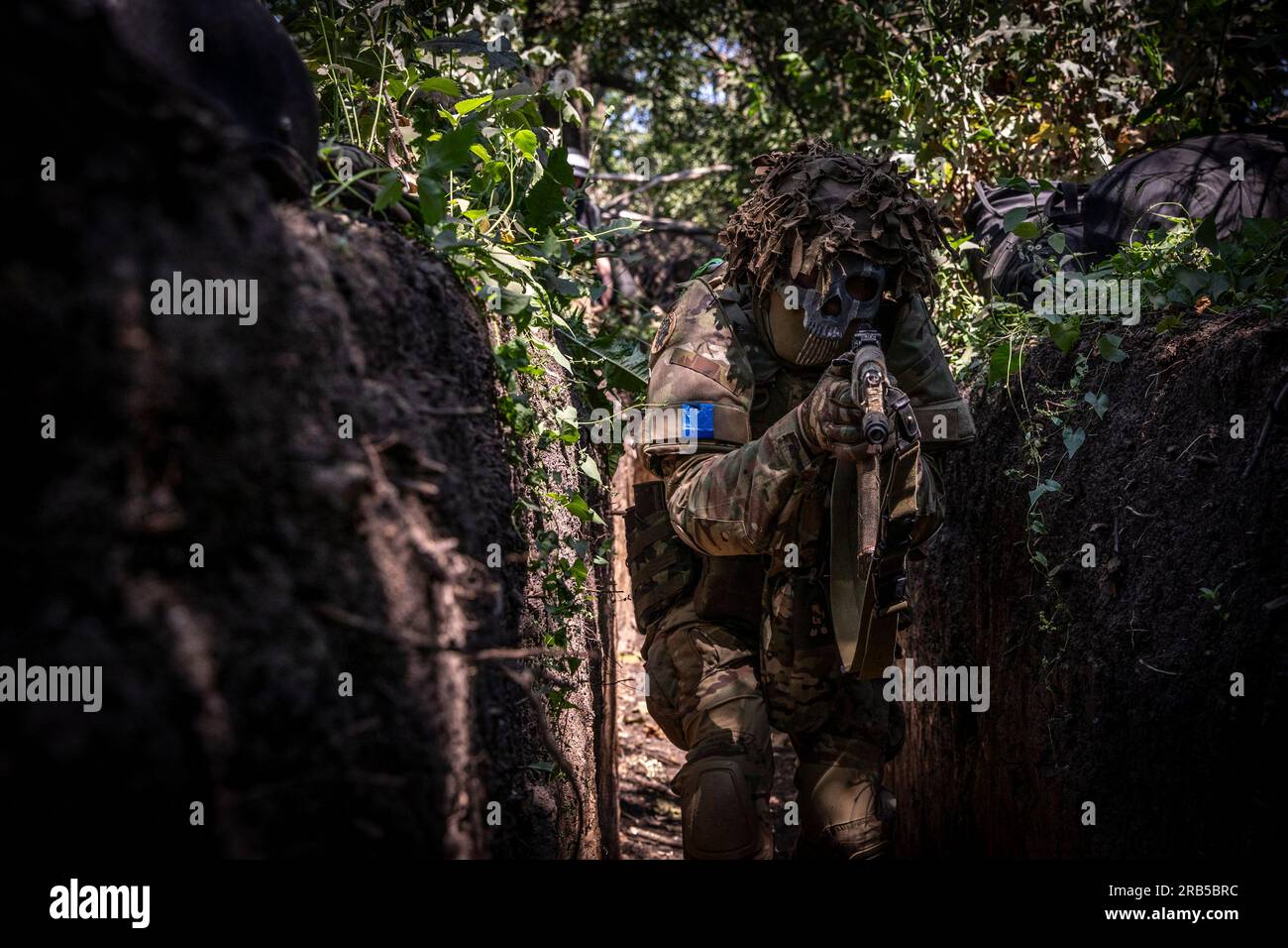 Viking from the 110th Territorial Defense Brigade performing a tactical ...