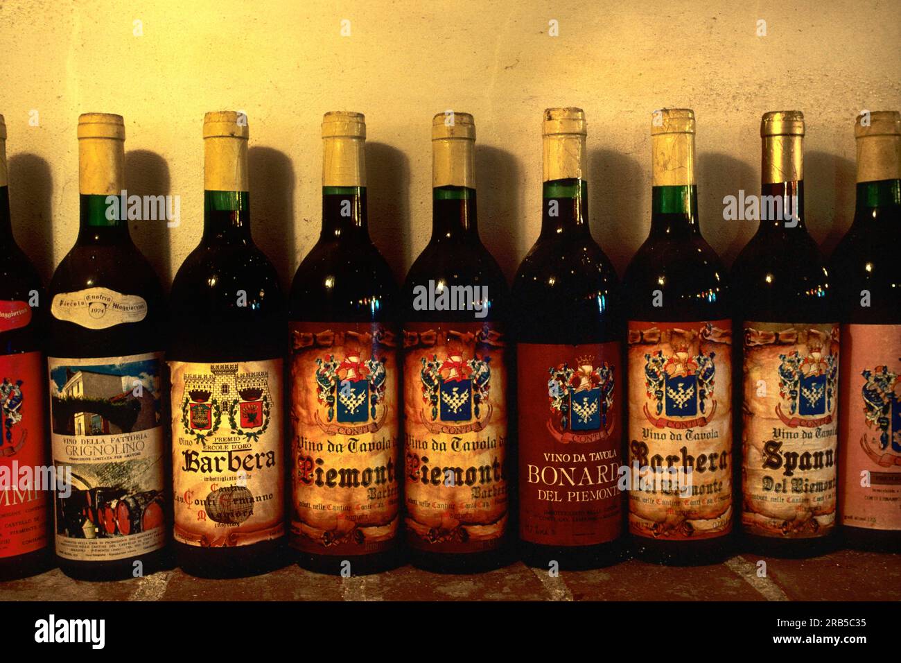 Piedmont italy wine bottles hi-res stock photography and images - Alamy
