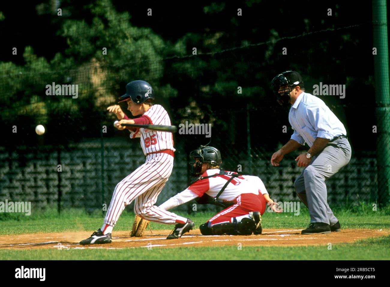 Baseball. Little Boys Stock Photo - Alamy