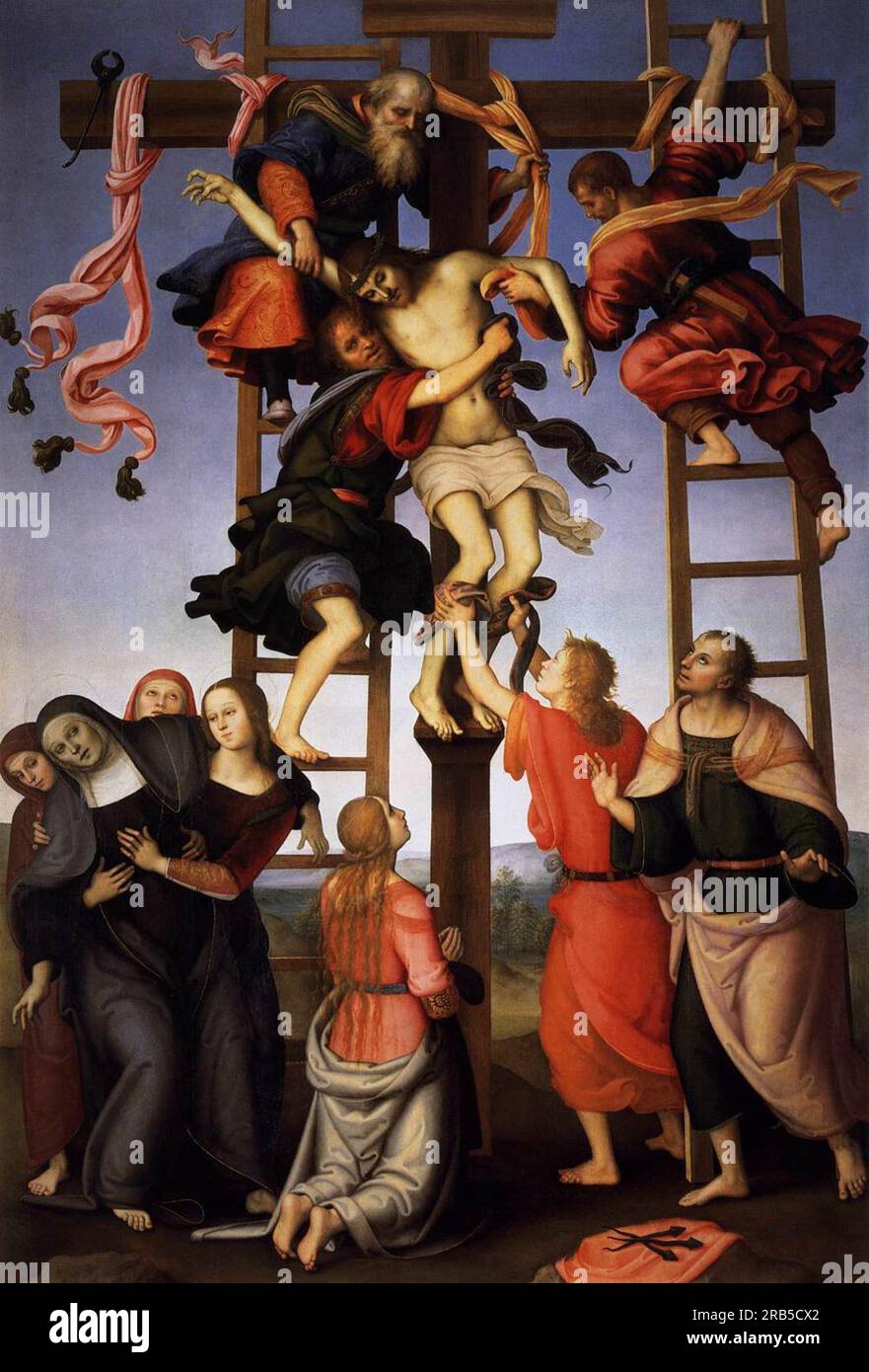 Deposition from the Cross 1500 by Filippino Lippi Stock Photo - Alamy