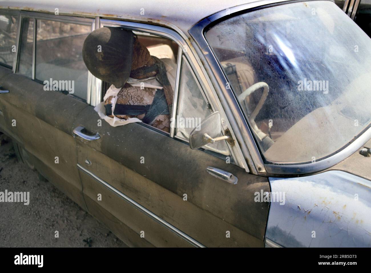 Puppet in a Car. Crocodile Nest. Coober Pedy. Australia Stock Photo - Alamy