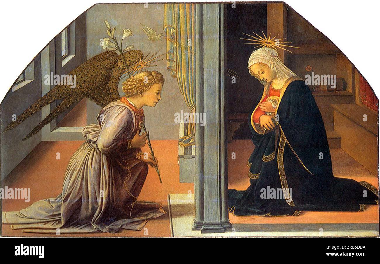 Filippo lippi annunciation hi-res stock photography and images - Alamy