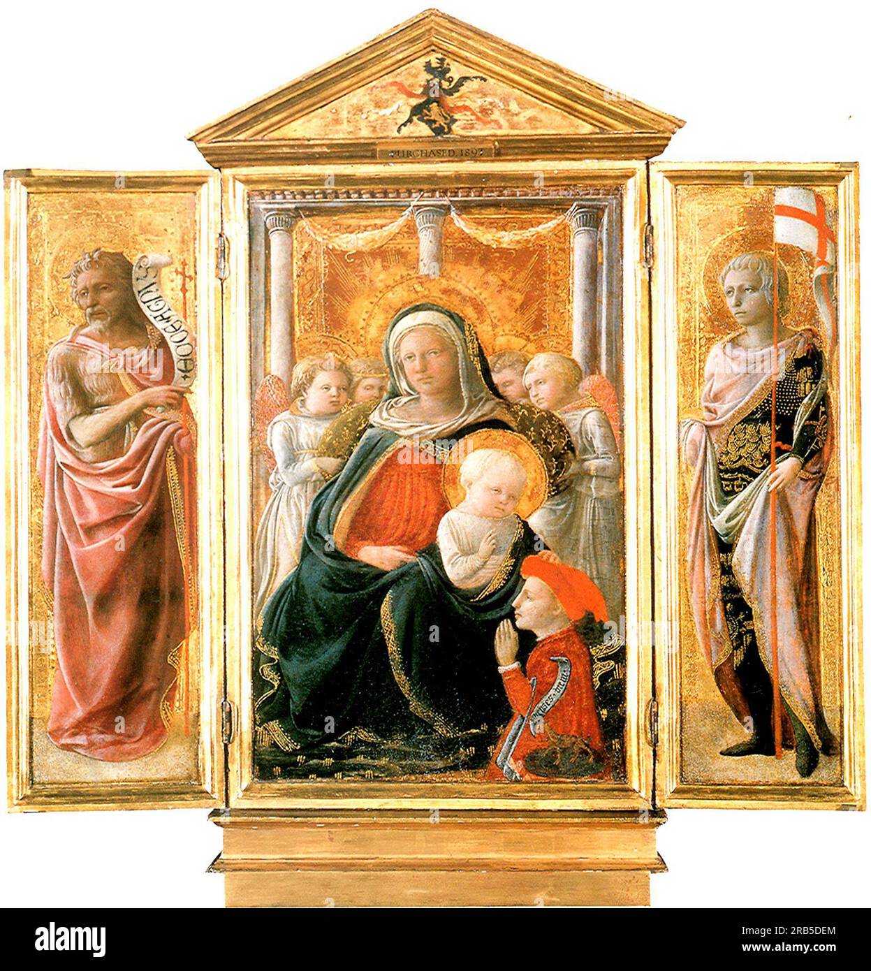 Madonna of humility and angels hi-res stock photography and images - Alamy