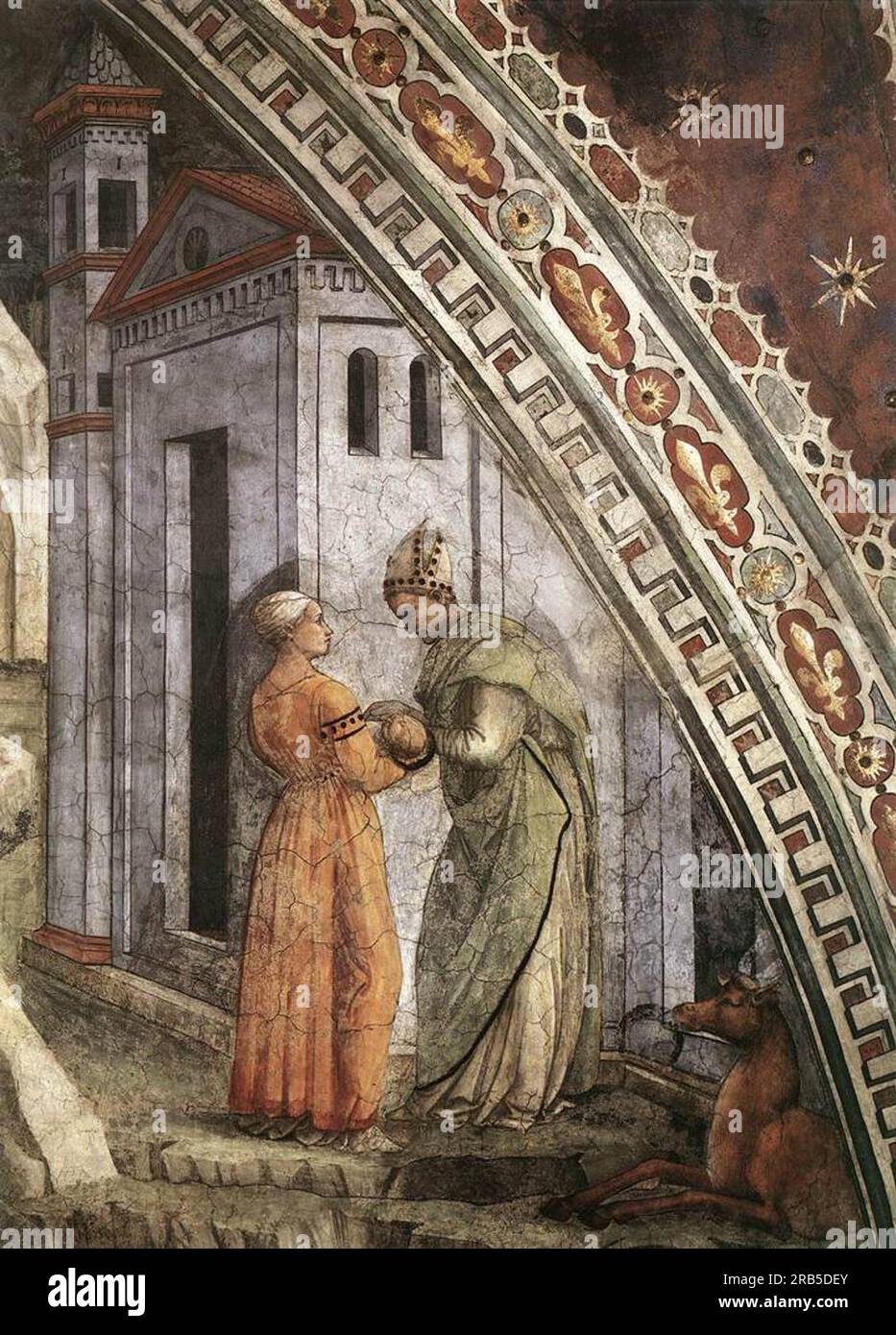 The Birth and Infancy of St. Stephen (detail) 1465 by Filippo Lippi Stock Photo - Alamy