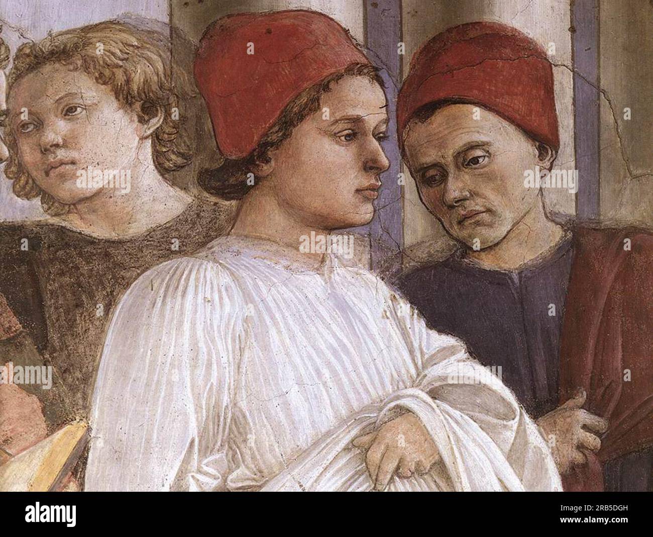 The Funeral of St. Stephen (detail) 1460 by Filippo Lippi Stock Photo - Alamy