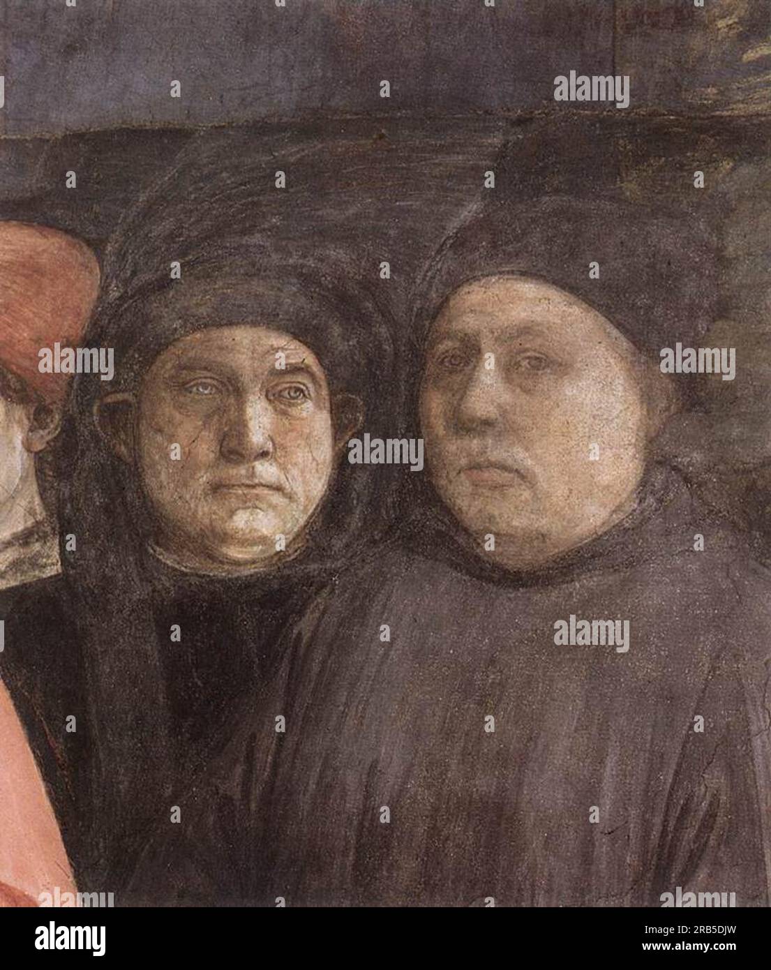 The Funeral of St. Stephen (detail) 1460 by Filippo Lippi Stock Photo - Alamy