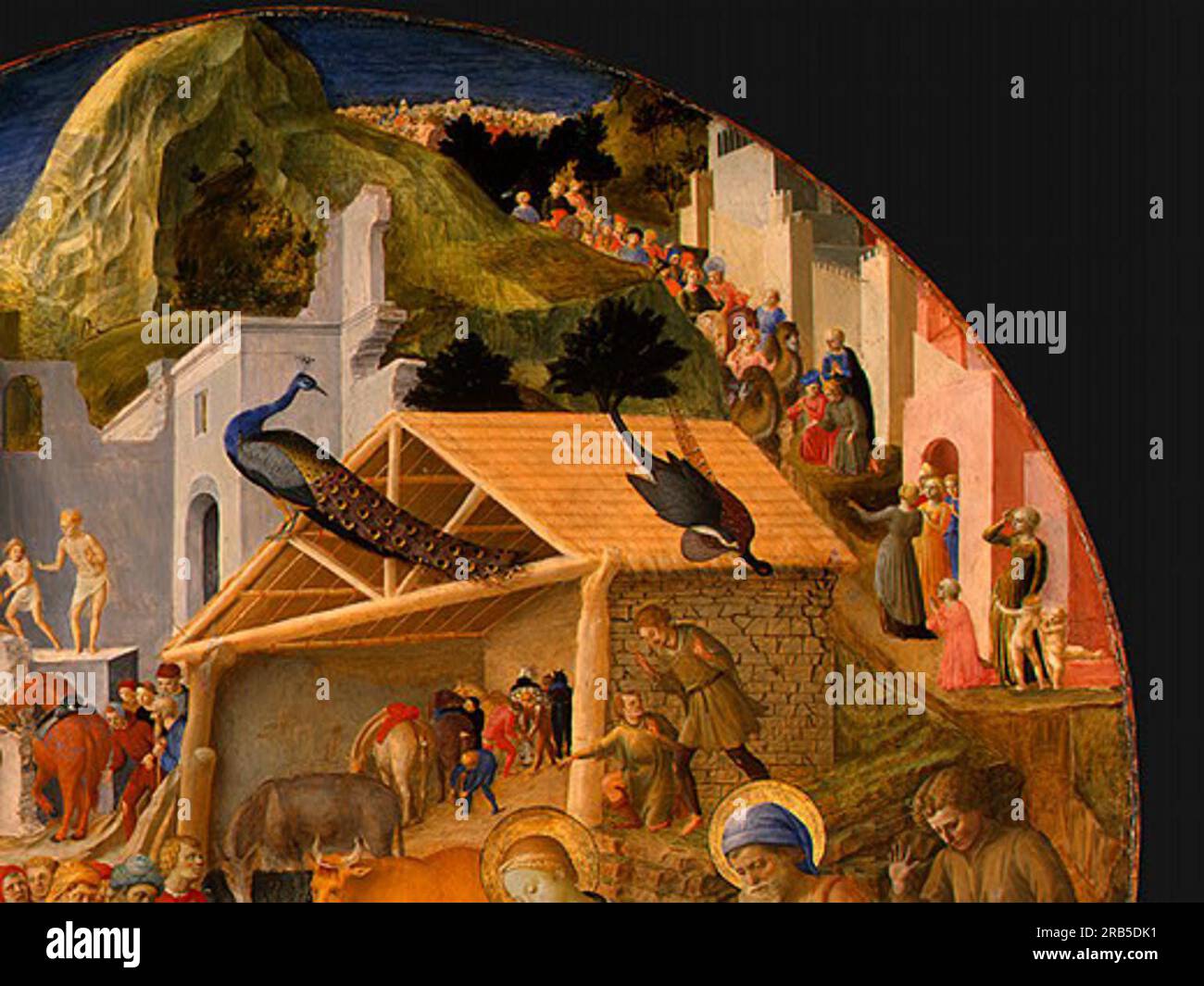 Adoration of the Magi (detail) by Filippo Lippi Stock Photo - Alamy