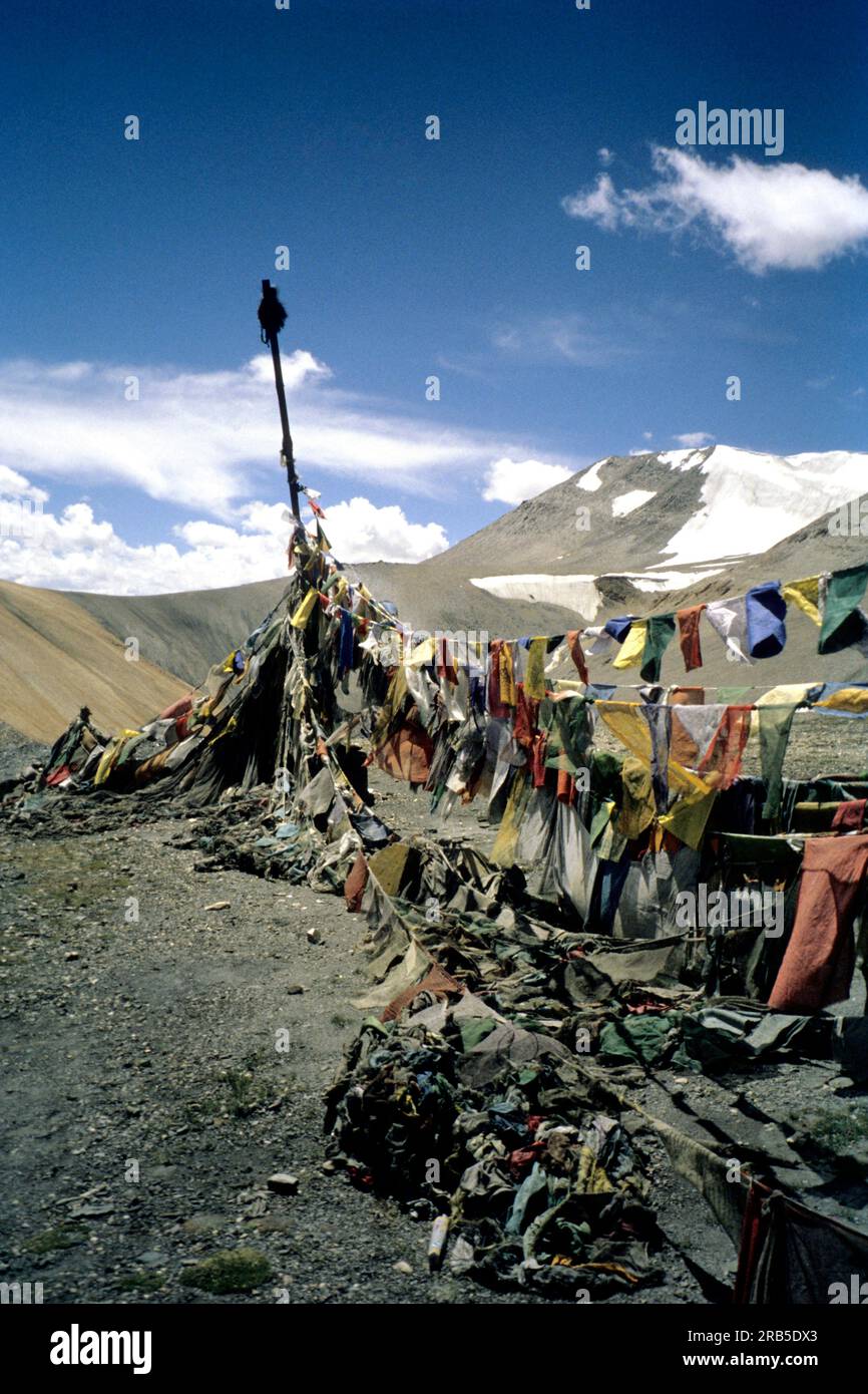 Flags of Prayers. Ladakh. India. Asia Stock Photo - Alamy