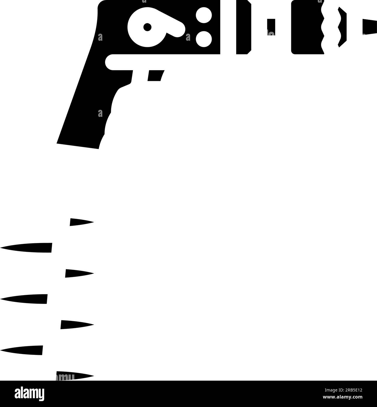 pneumatic drill tool work glyph icon vector illustration Stock Vector ...