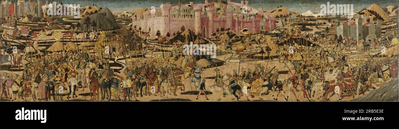 The Reduction of Alba Longa by Tullus Hostilius 1435 by Lo Scheggia ...