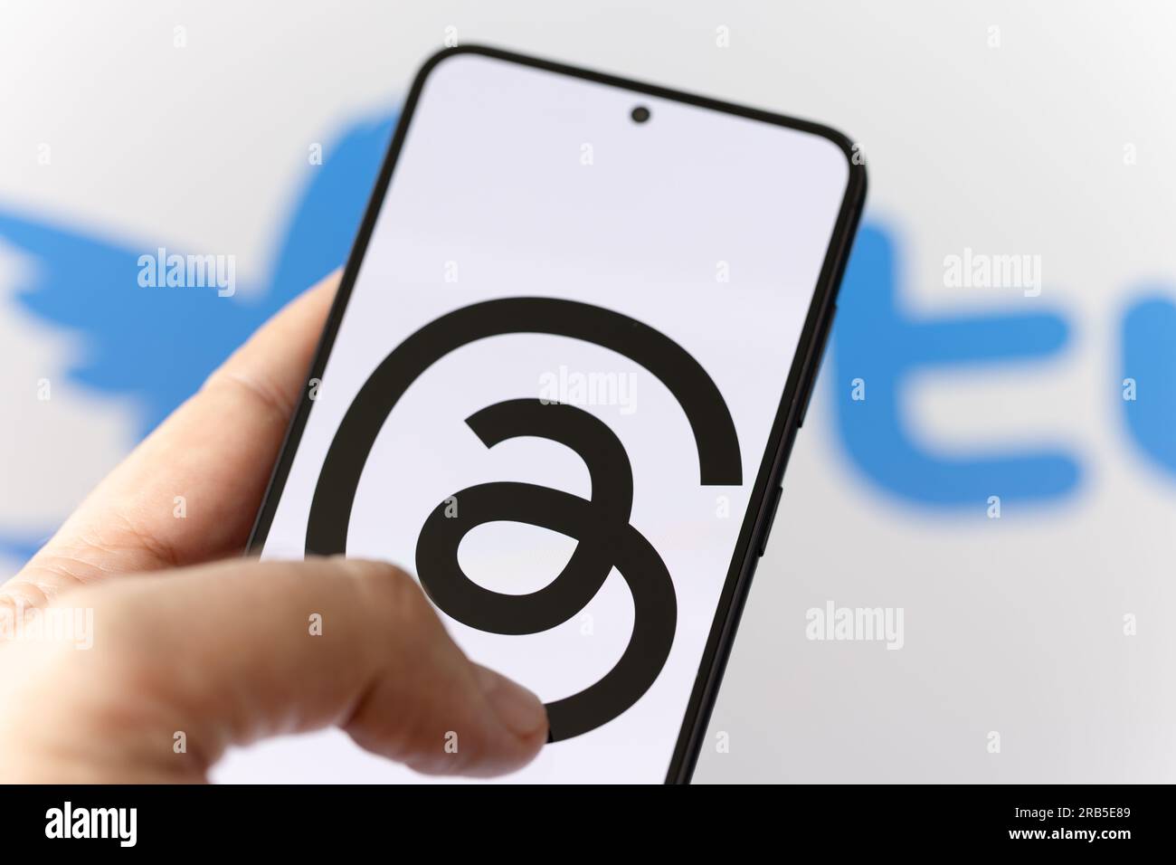 Ankara-Turkey:July 07, 2023: Male hand holding a mobile phone and ...