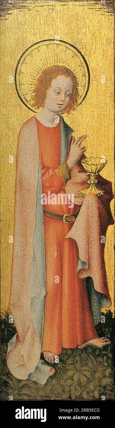 John the Evangelist 1450 by Stefan Lochner Stock Photo - Alamy