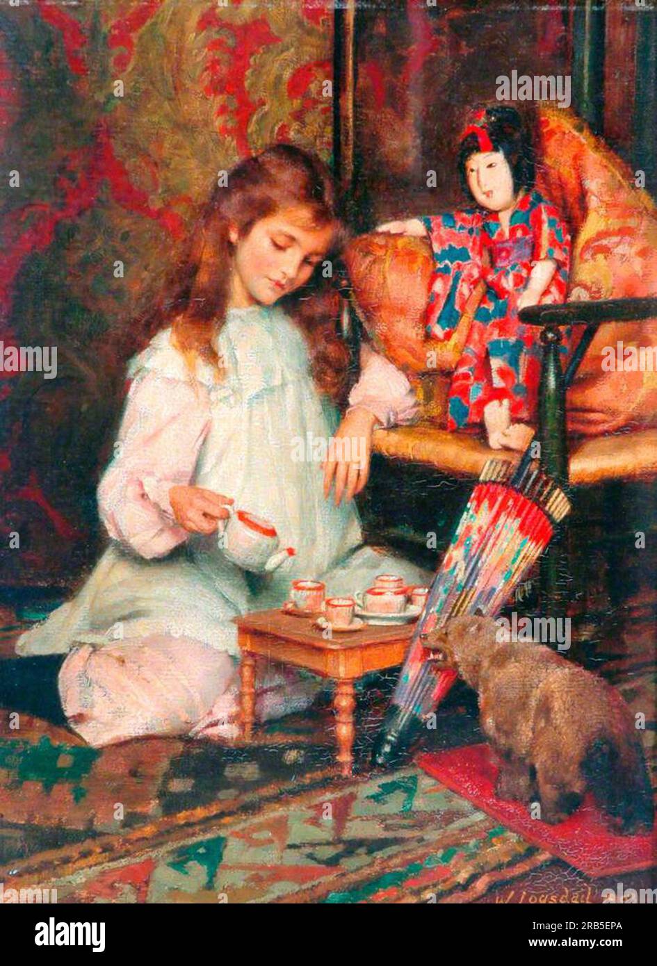 An Anglo Japanese Alliance 1903 by William Logsdail Stock Photo - Alamy