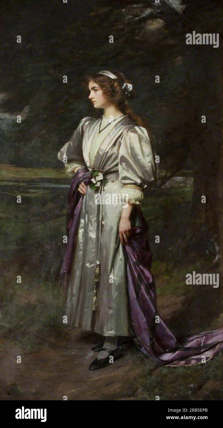 Mary Logsdail 1910 by William Logsdail Stock Photo - Alamy