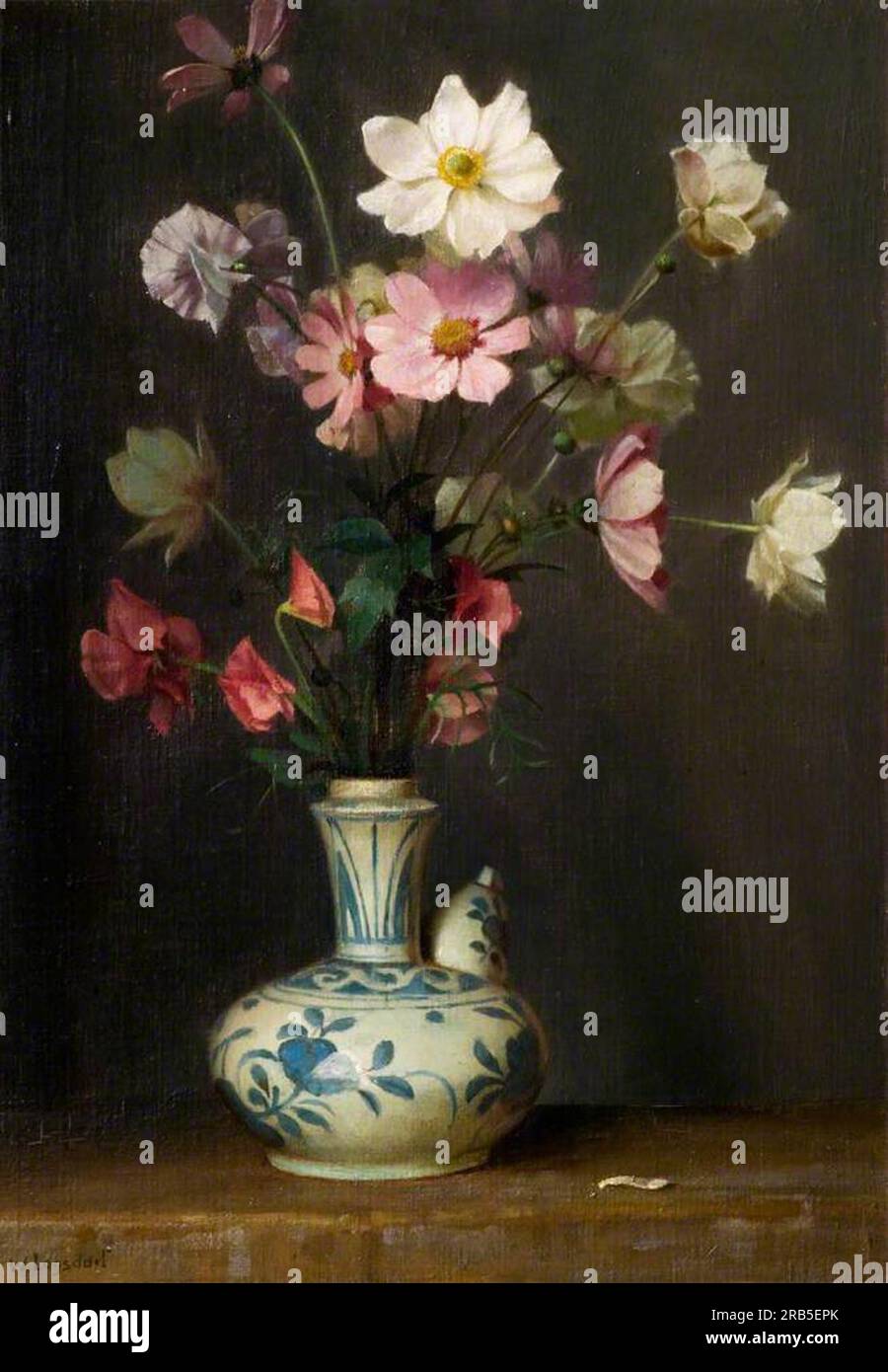 Flowers in a Persian Bottle 1935 by William Logsdail Stock Photo - Alamy