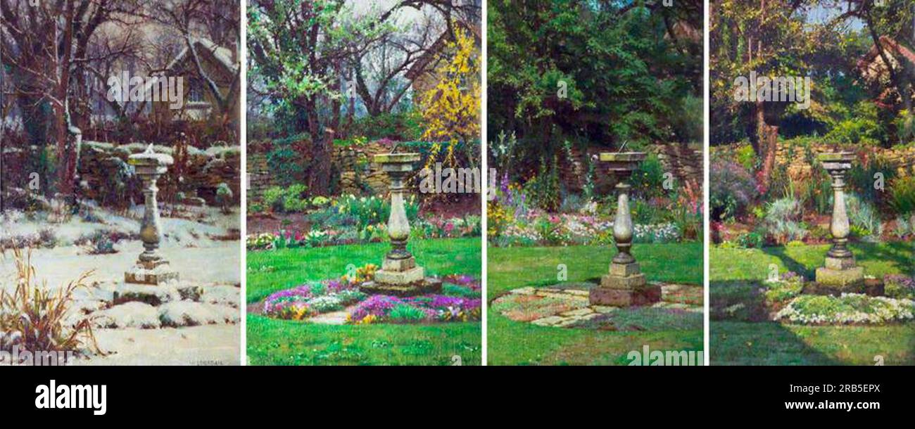 The Four Seasons 1937 by William Logsdail Stock Photo - Alamy
