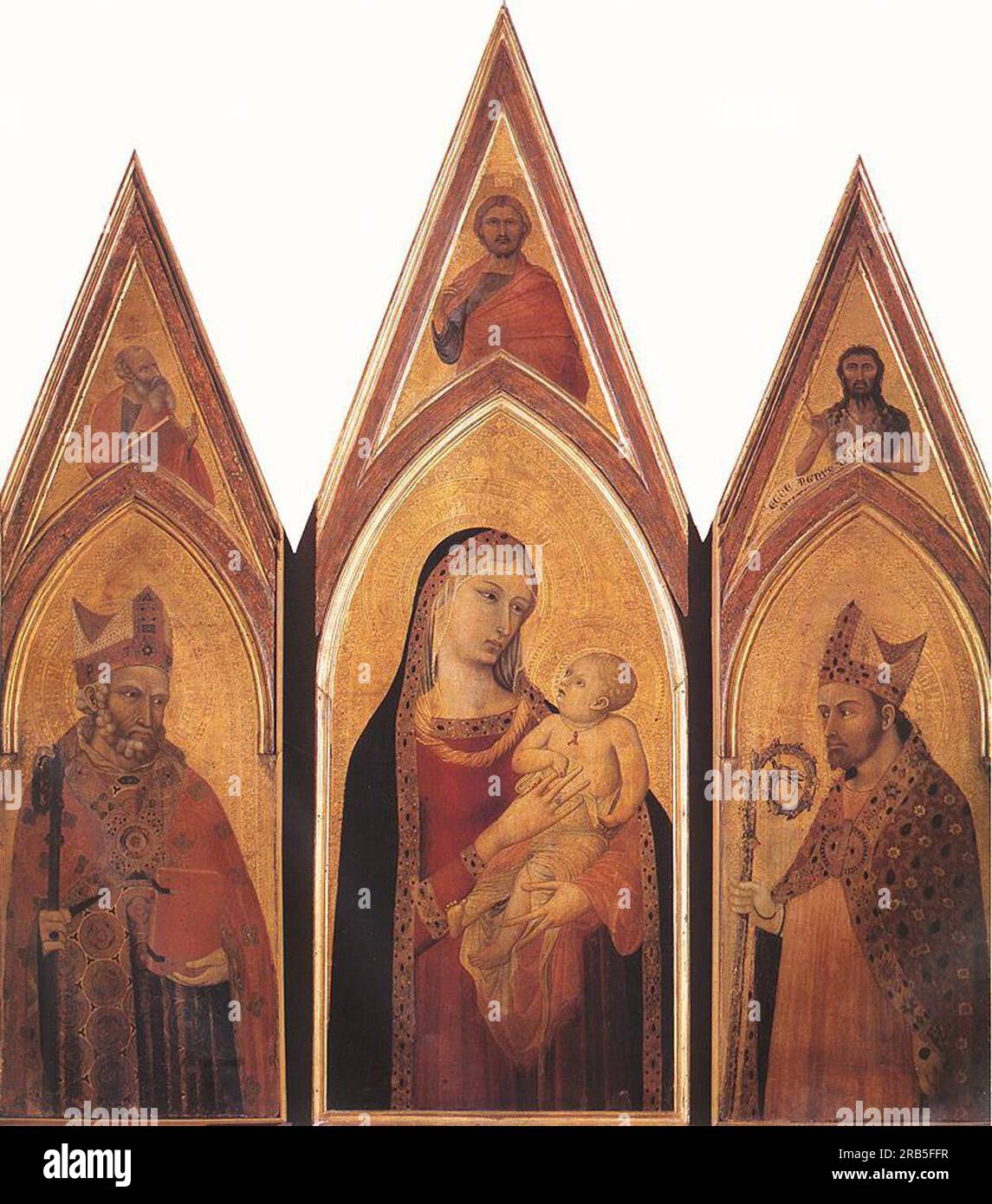 Altarpiece of St Proculus 1332 by Ambrogio Lorenzetti Stock Photo - Alamy