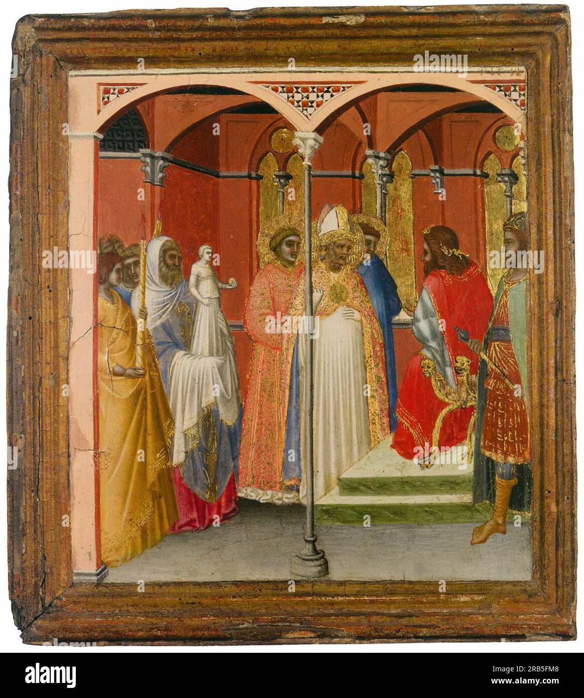St Sabinus Before the Roman Governor of Tuscany 1342 by Pietro ...
