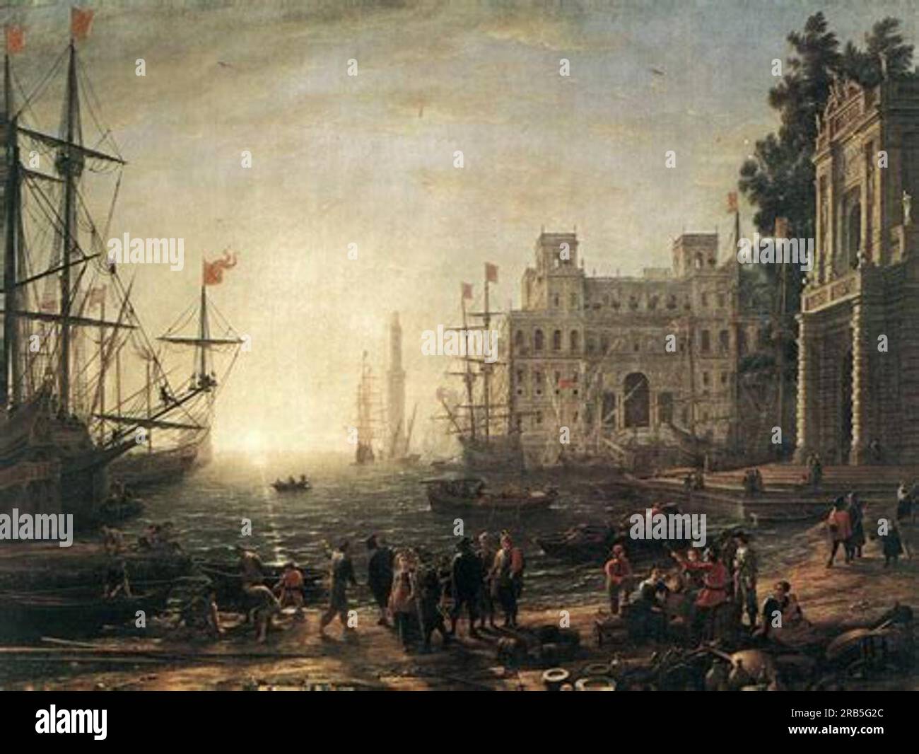 Claude lorrain seaport hi-res stock photography and images - Alamy