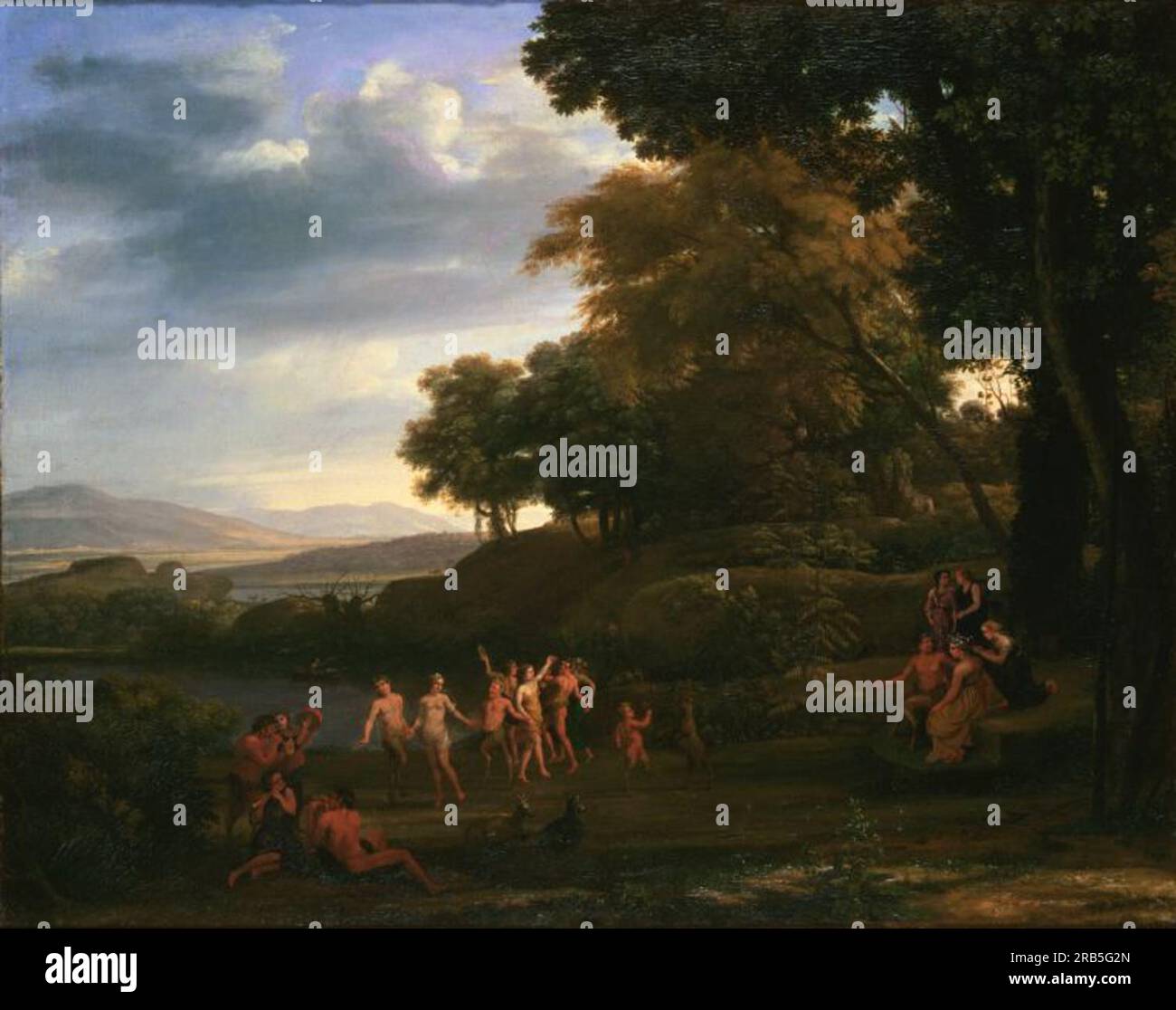 Landscape with dancing satyrs and nymphs hi-res stock photography and ...