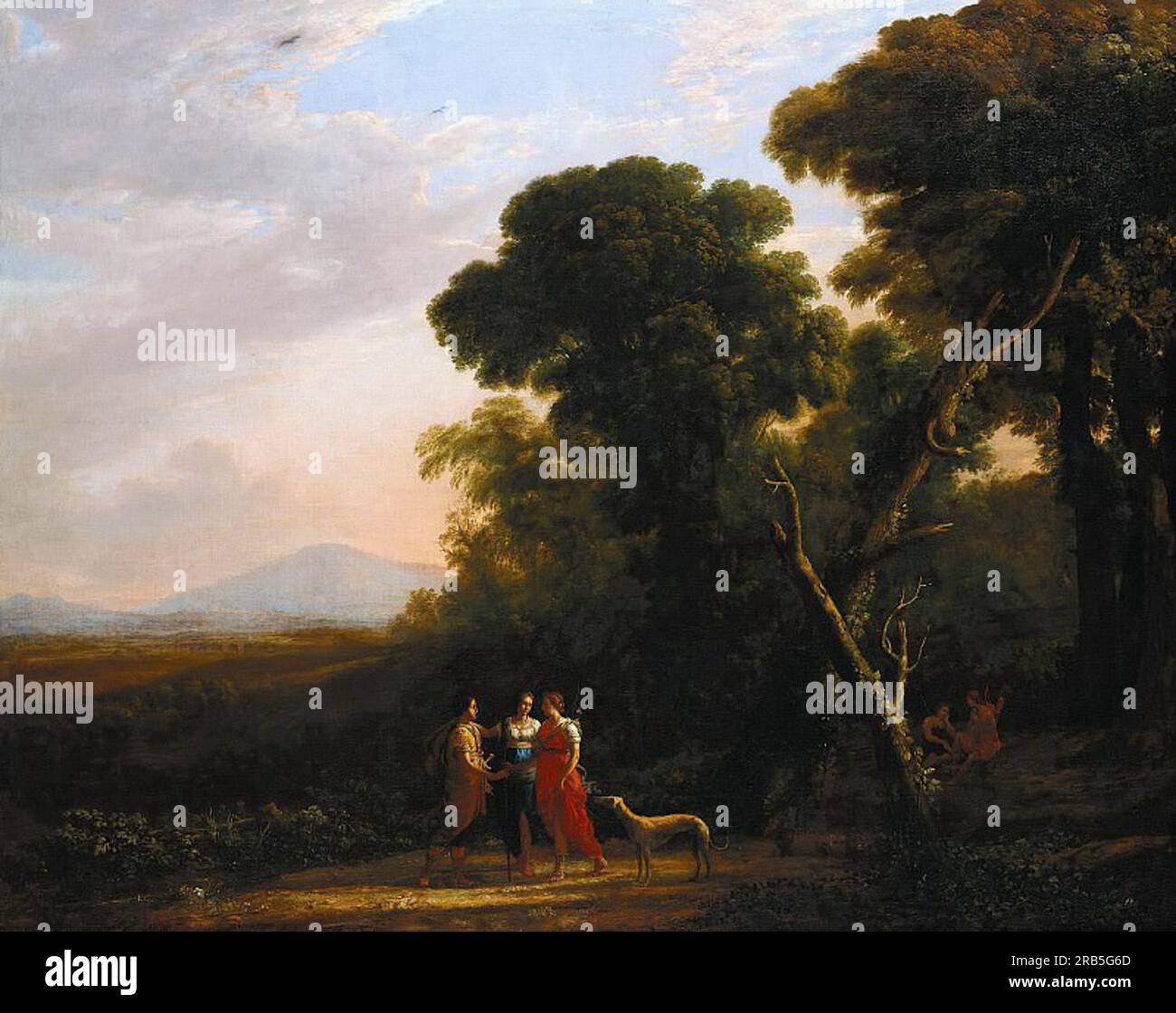 Roman Ideal Landscape with Cephalus, Procris, and Diana 1635 by Claude ...