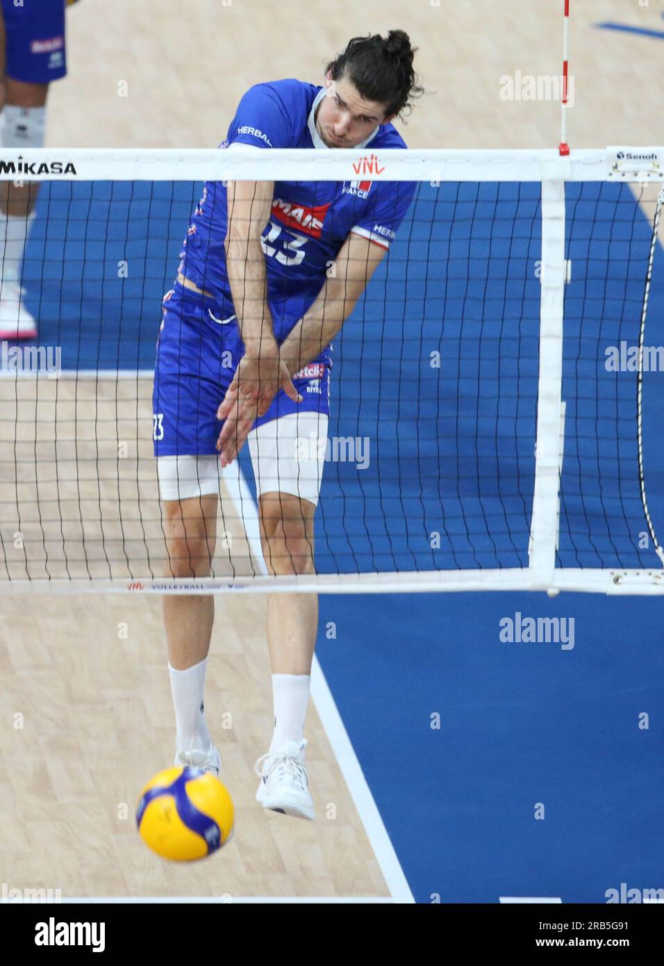 Timothée Carle of France during the Volleyball Nations League 2023 ...
