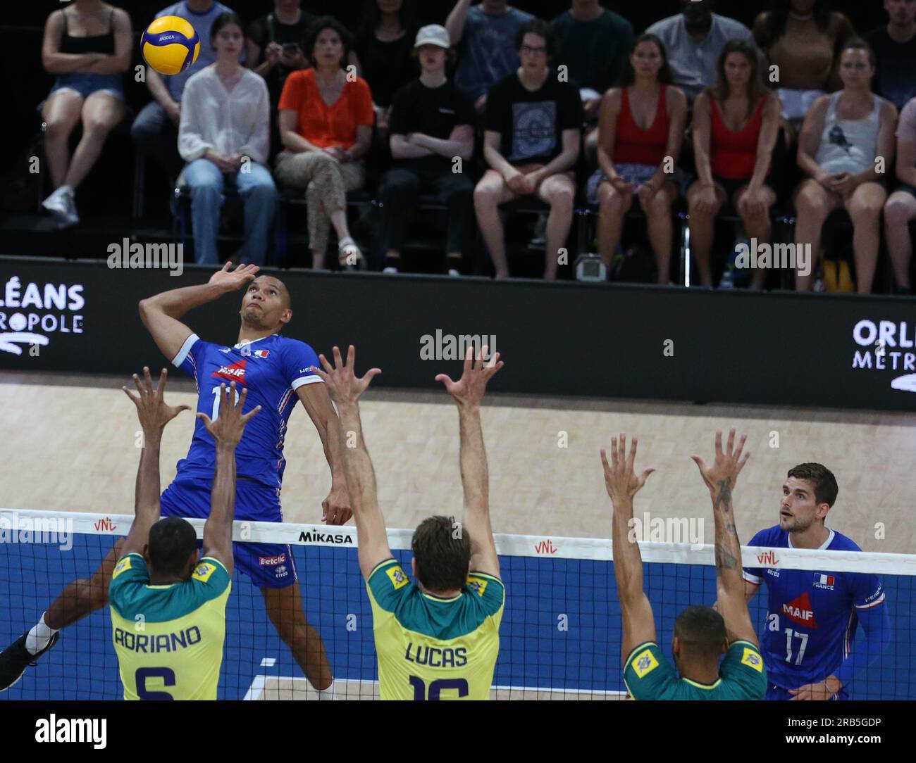 Stephen Boyer and Trévor Clévenot of France during the Volleyball ...
