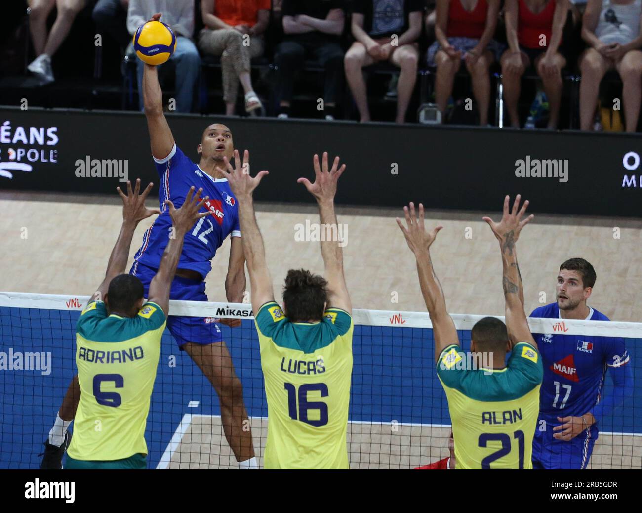 Stephen Boyer and Trévor Clévenot of France during the Volleyball ...