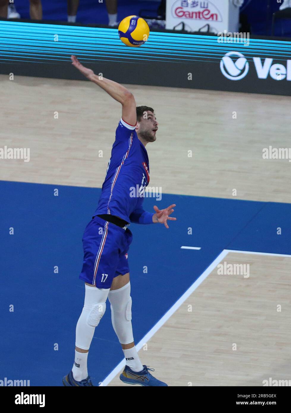 Trévor Clévenot of France during the Volleyball Nations League 2023 ...
