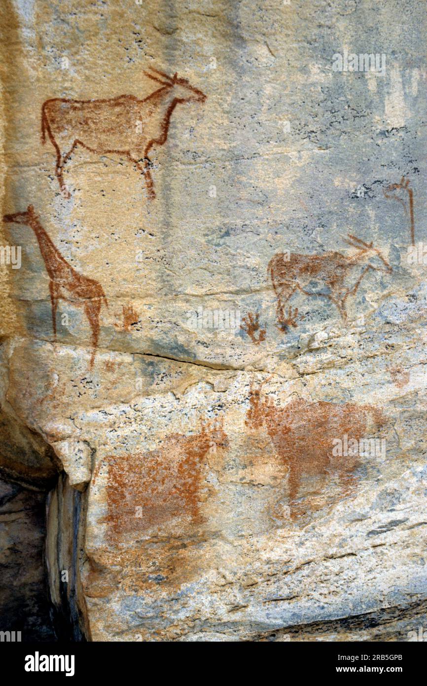 Rock Art. Botswana. Africa Stock Photo - Alamy