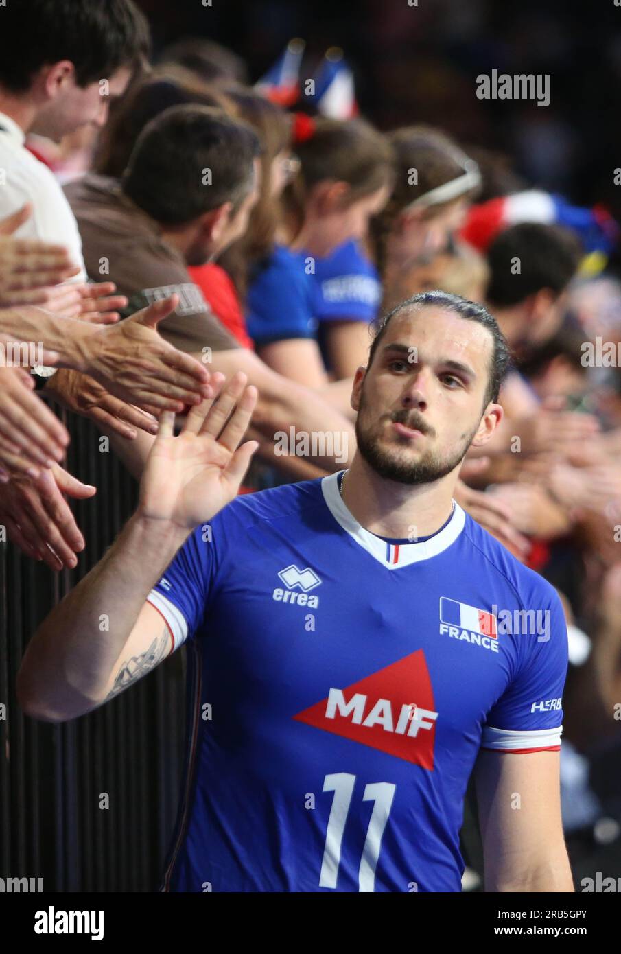Antoine Brizard of France during the Volleyball Nations League 2023 ...