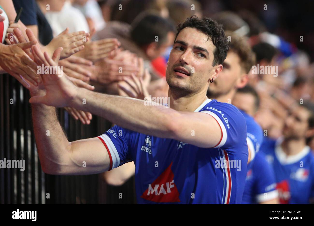 Yacine Louati of France during the Volleyball Nations League 2023 ...