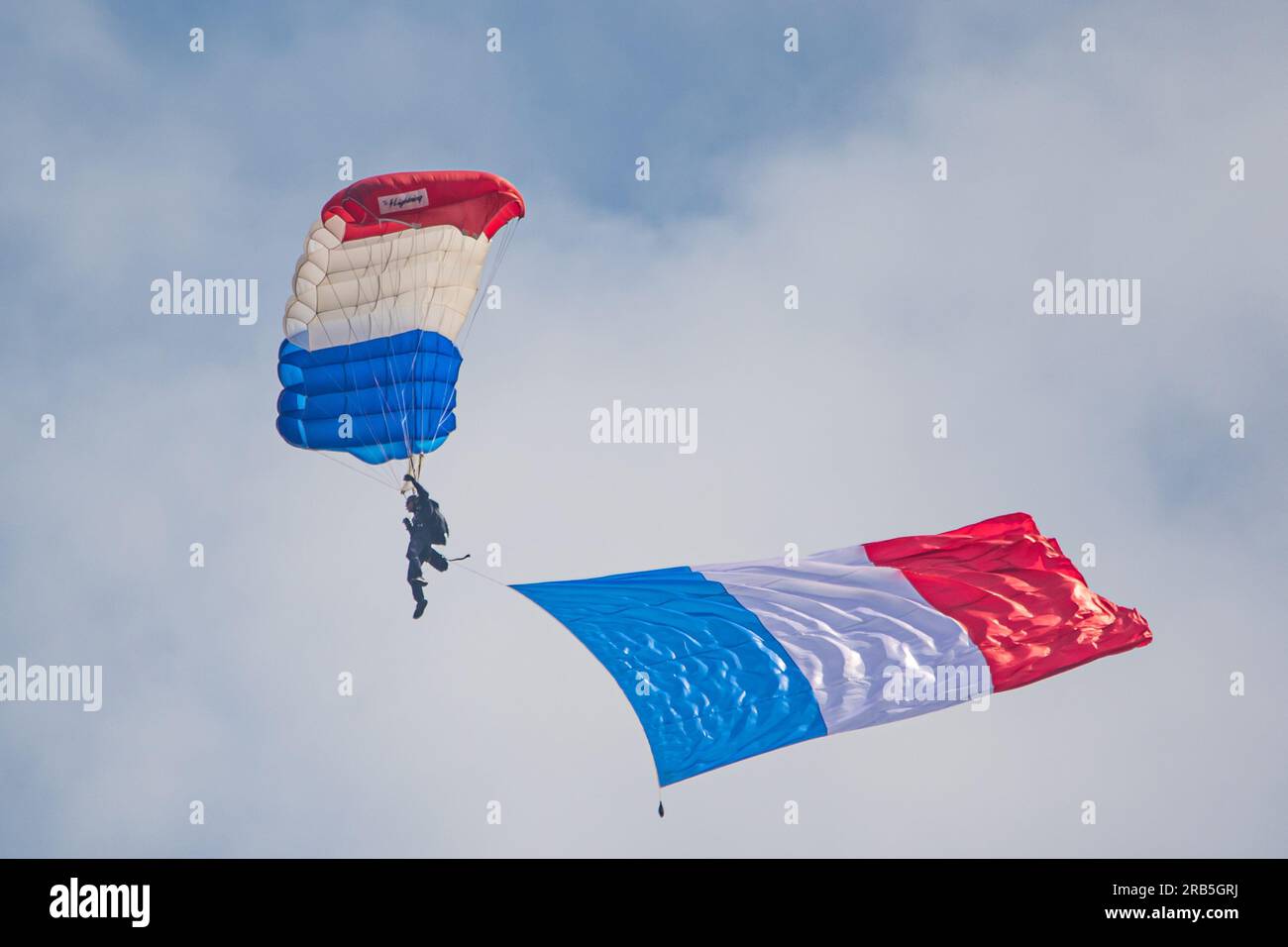 Miitary Parachute display by the Team Phenix Armée de l'air et de l ...