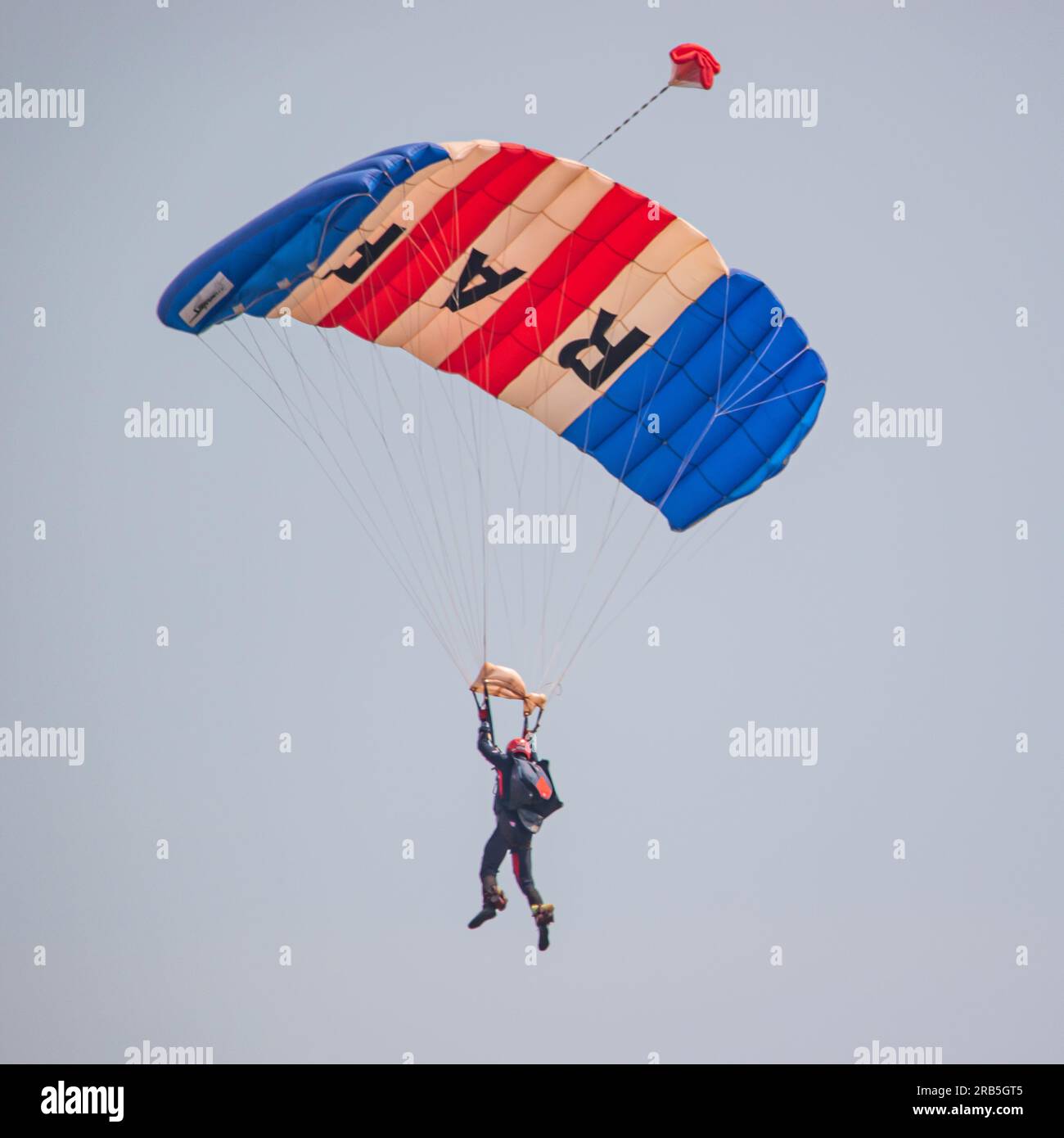 Miitary Parachute display by the RAF Falcons Parachute Display Team at ...