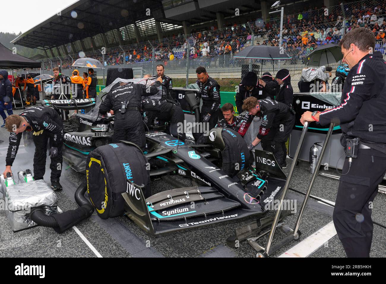 Spielberg, Austria. 1st July, 2023. #63 George Russell (GBR, Mercedes ...