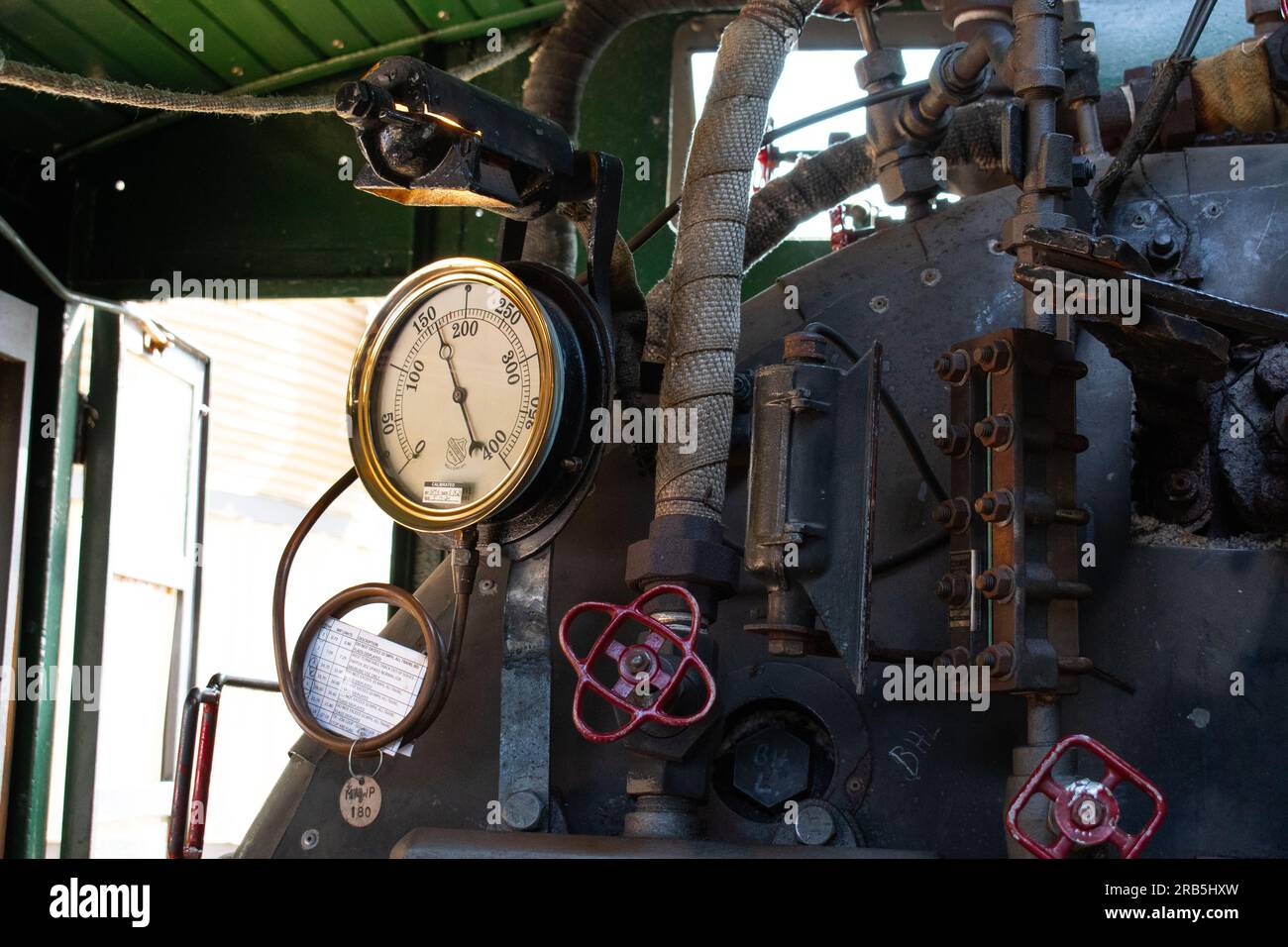 Steam locomotive regulators hi-res stock photography and images - Alamy