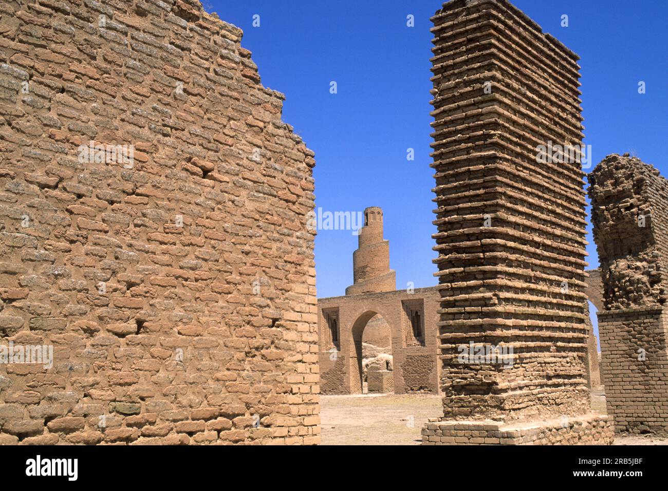 Al Malwuaiya Tower. Malwiya Tower. Minaret. Samarra. Iraq. Asia Stock ...